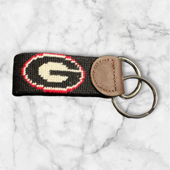 Accessories | University Of Georgia Needlepoint Key Fob | Poshmark